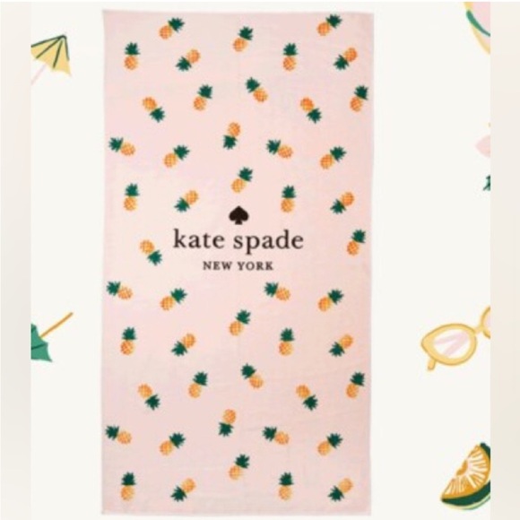 kate spade | Bath | Kate Spade Pink Pineapple Beach Towel | Poshmark